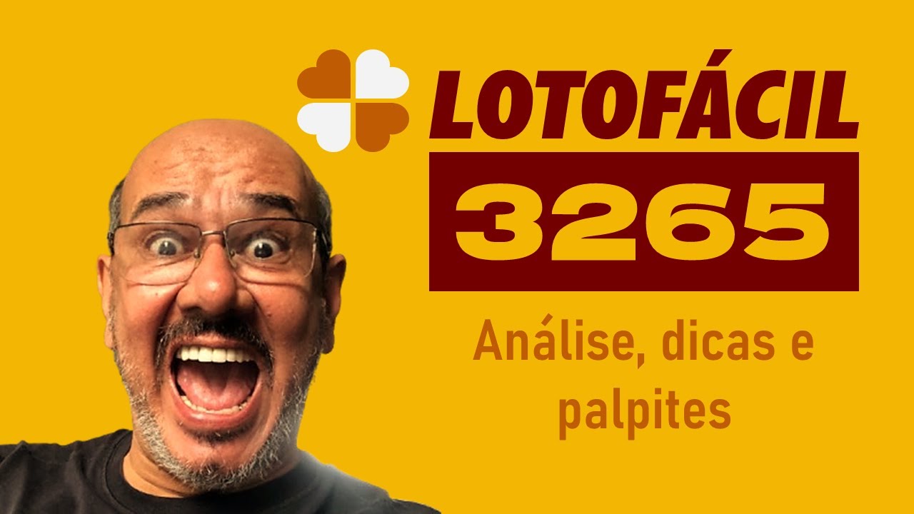 3265 LOTOFACIL 🍀análises, dicas e palpites - YouTube
