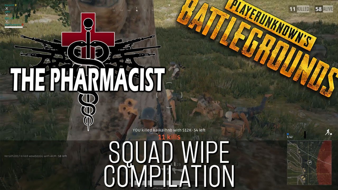 PUBG - Squad Wipe Compilation - YouTube