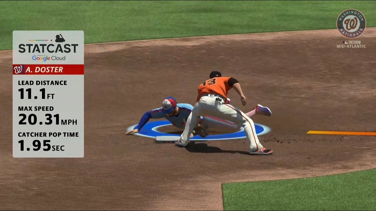 Stealing Bases in MLB The Show 23 - YouTube