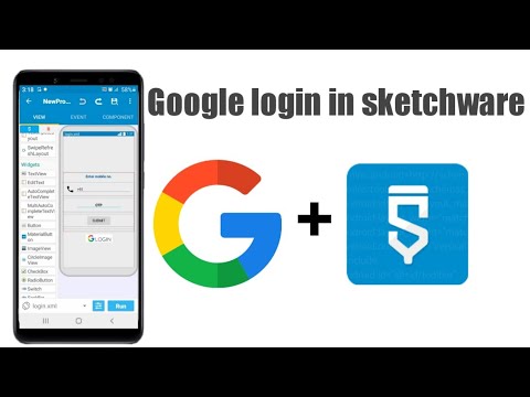 How to make Google login in sketchware||without coding. - YouTube