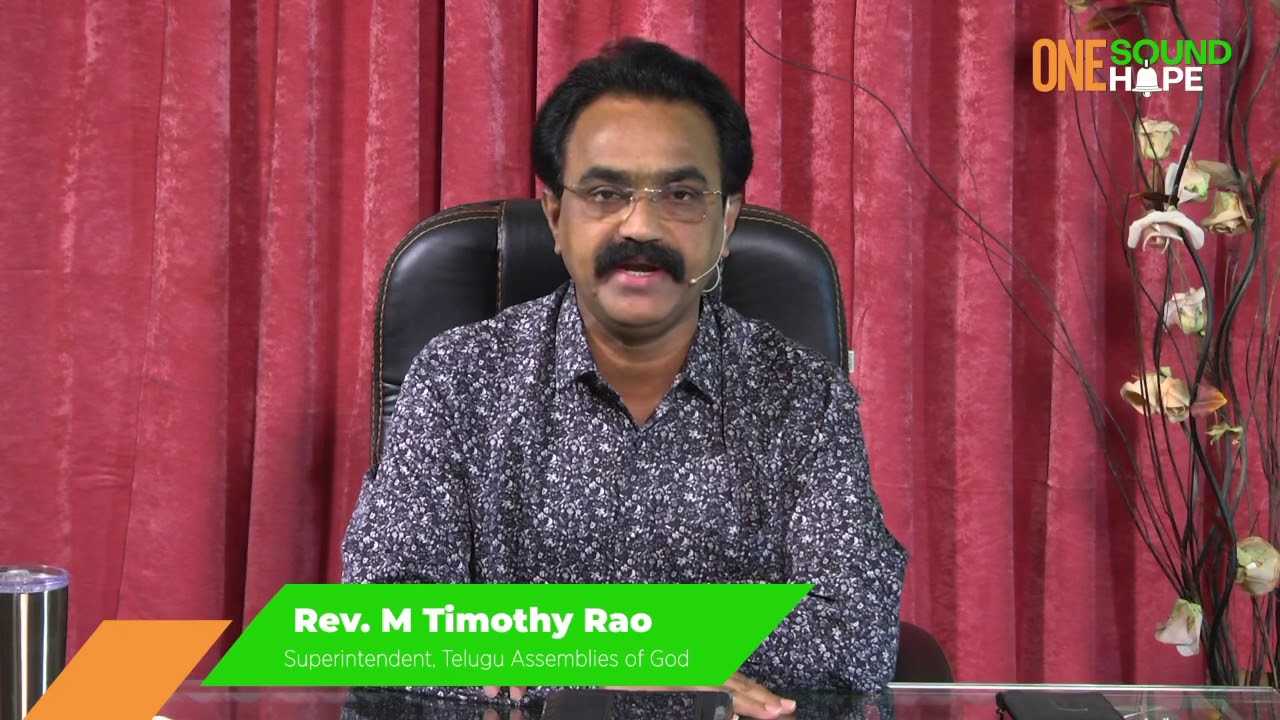 Rev. M Timothy Rao, Superintendent, Telugu Assemblies of God. - YouTube