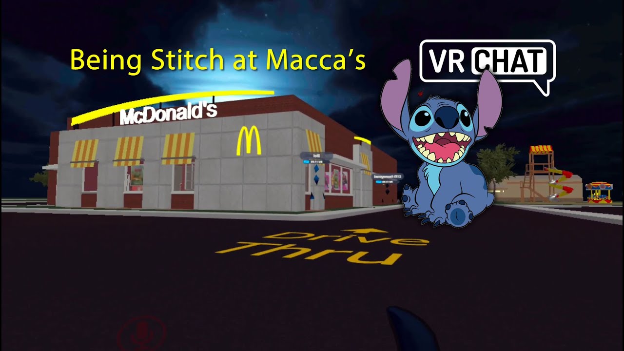 Being Stitch at Macca's in VRChat - YouTube