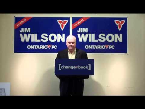 Jim Wilson launches Ontario PC campaign in Simcoe-Grey - YouTube