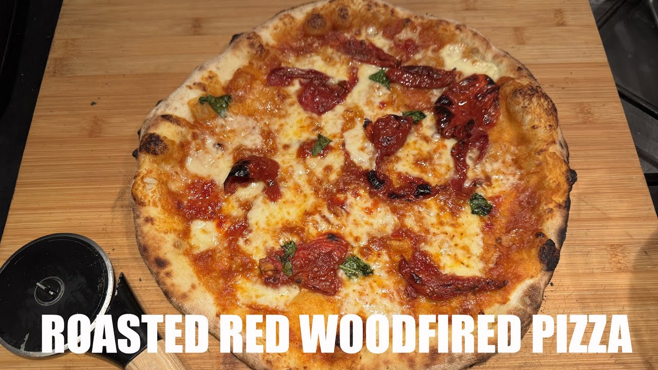 Authentic Italian Woodfired Roasted Red Pepper Pizza - YouTube