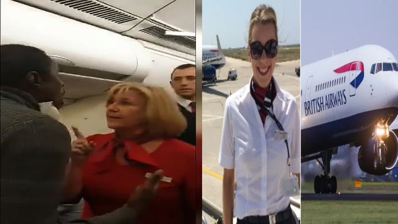 Plane passenger slaps and spits at female flight attendant in nasty war ...