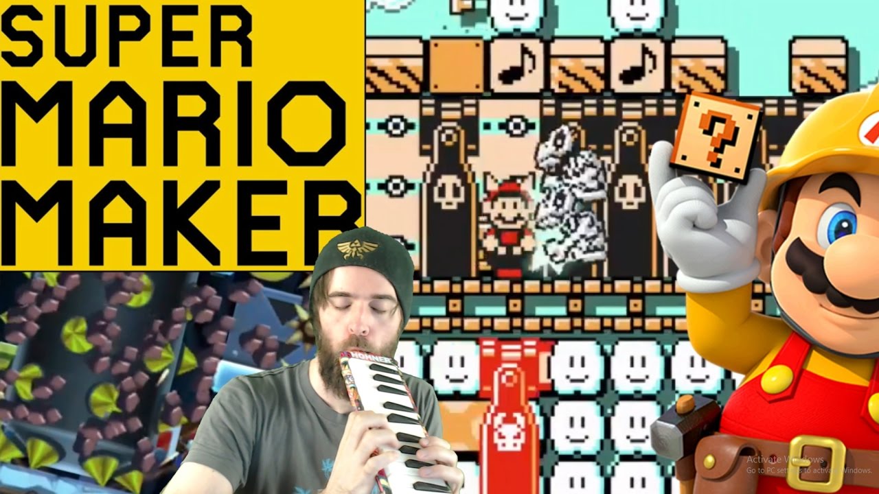 Super Creative Interactive Music Level! | Super Mario Maker [GAMEPLAY ...