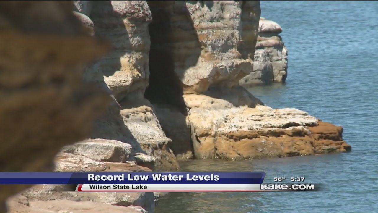 Record Low Water Levels At Wilson State Lake - YouTube