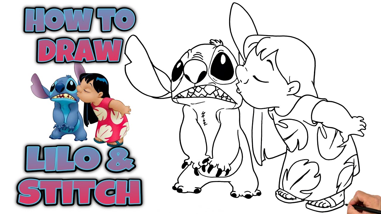How To Draw LILO AND STITCH | Lilo And Stitch Movie #liloandstitch # ...