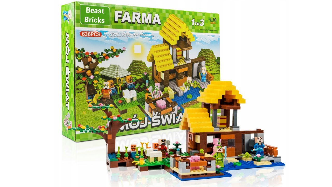 Minecraft My World Farm Cabin [LX.A305] Building brick || Beast bricks ...