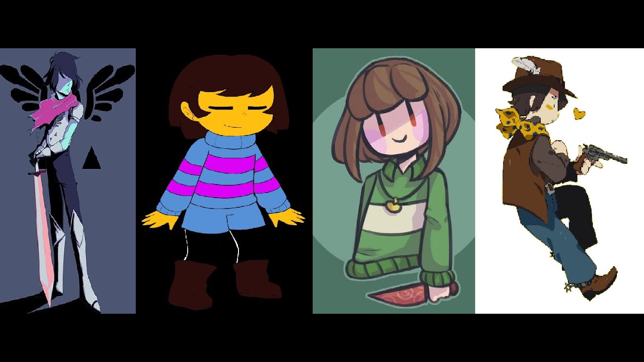 Rivals of Aether Clover, Frisk, Chara, Kris Free for all - YouTube