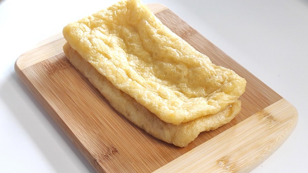Fried Tofu Pouch. Mochi. And a Toothpick. | Mochi Kinchaku 餅巾着 - YouTube