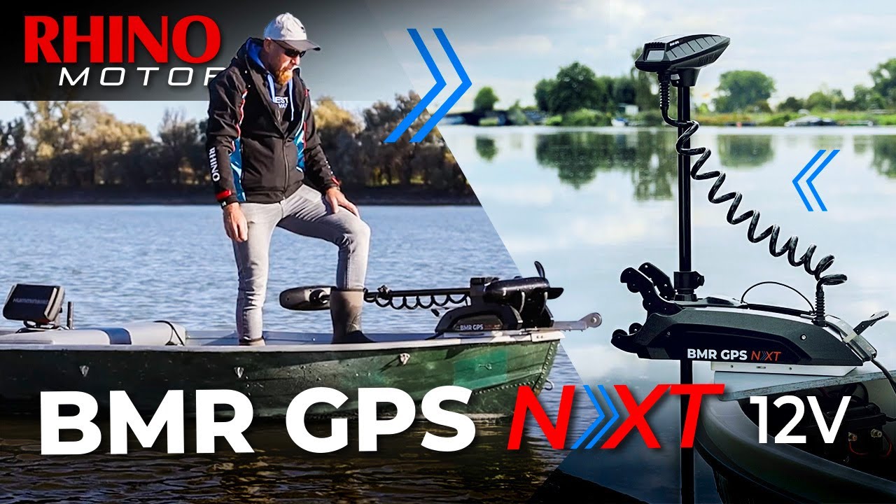 Rhino BMR GPS NxT 12V electric outboard motor - YouTube