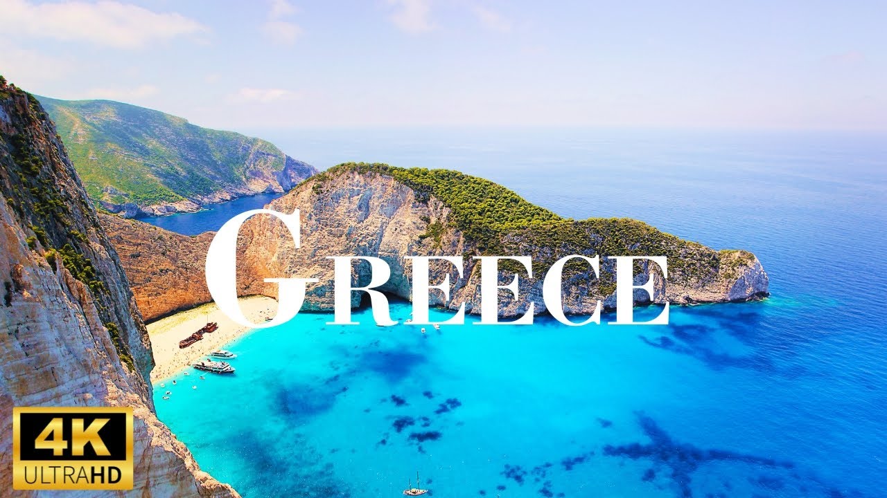 GREECE 4K (UHD): Relaxing music with beautiful nature scenes - Scenic ...