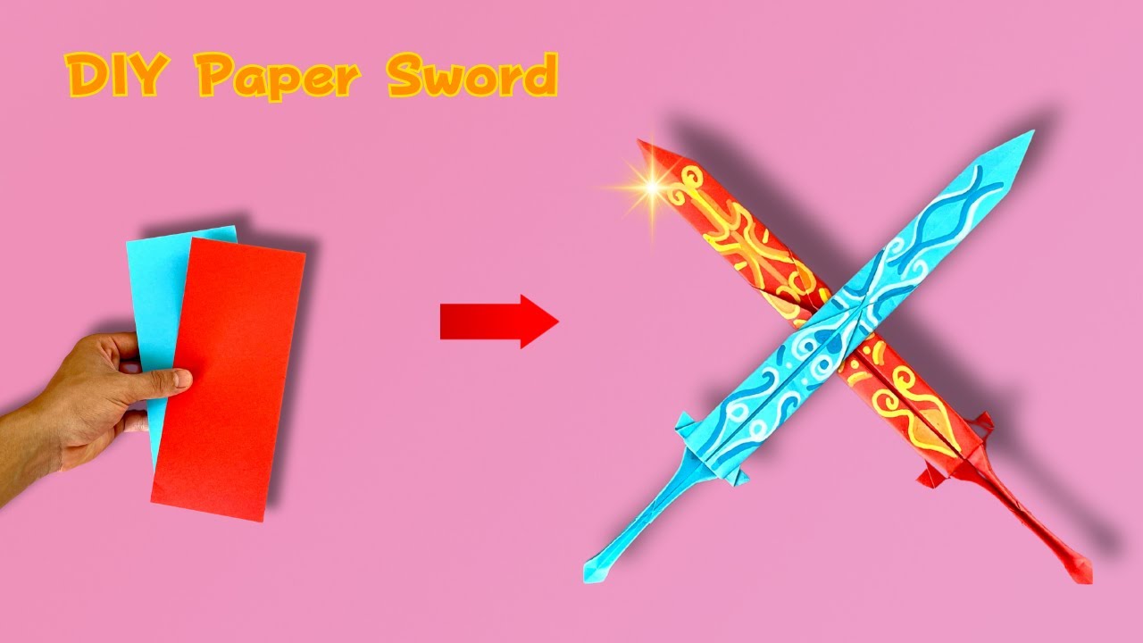 DIY Paper Sword | How To Make A Paper Sword | Origami Sword | Paper ...