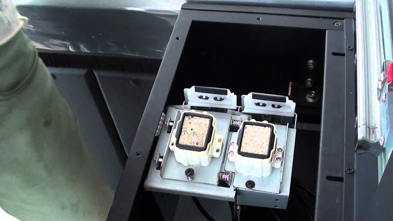 to replace ink absorbing pad-NC-1015UV.MTS - YouTube