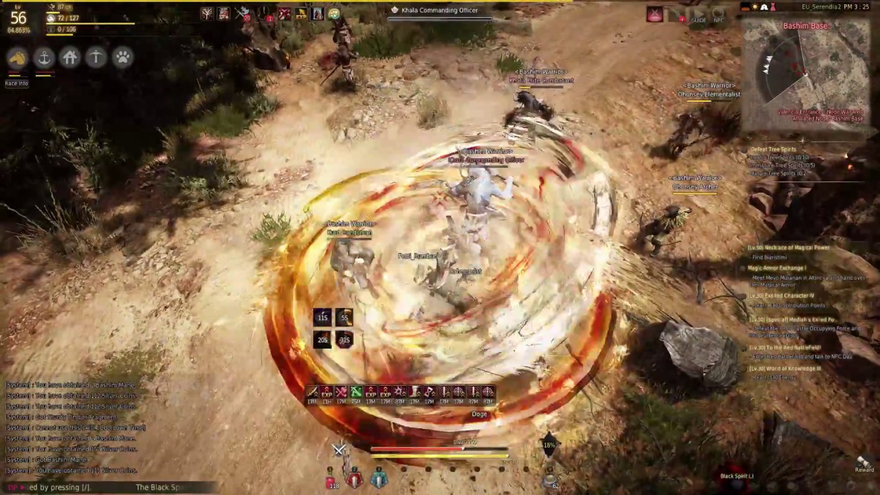 Black Desert - Musa 56 Awakening Grinding at Bashims - YouTube