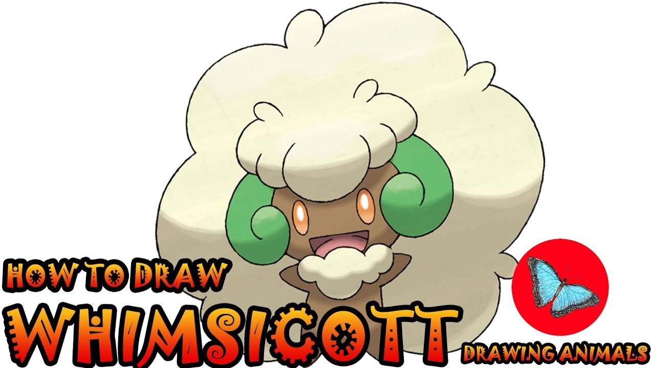 How To Draw Whimsicott Pokemon | Drawing Animals - YouTube