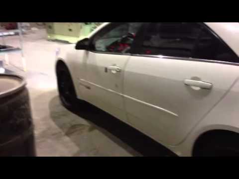 Plastidip rims emblems spoiler pontiac g6 base sedan white.. - YouTube