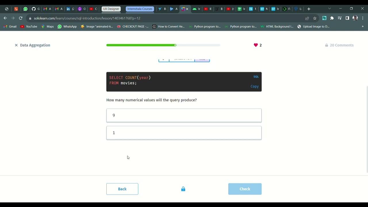 26 Data Aggregation Introduction To Sql Sololearn Youtube