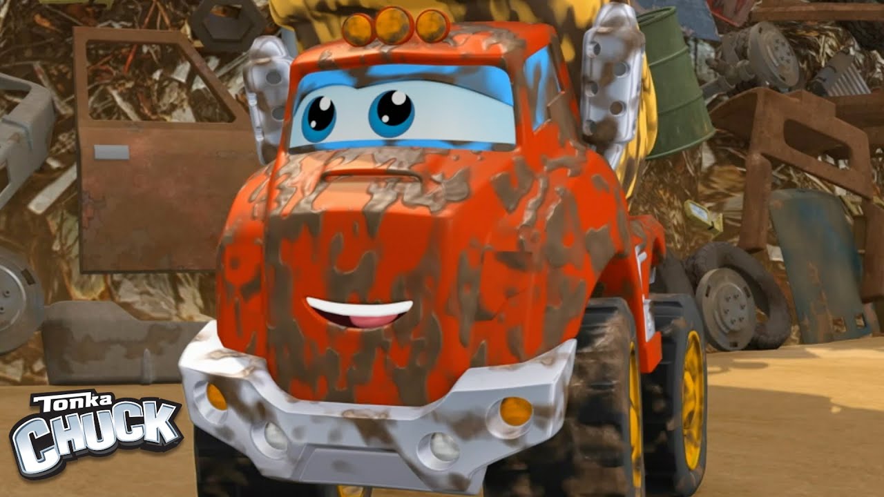 Stuck in the Mud 🚚 Tonka Chuck & Friends 🚚 Truck Cartoons for Kids ...