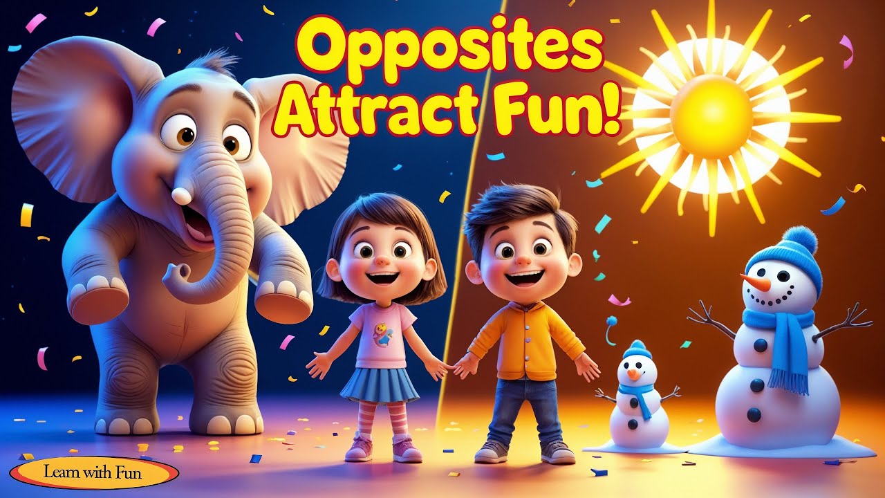 🎉Opposites Attract Fun!— Learn Opposite Words for Kids & Toddlers ...