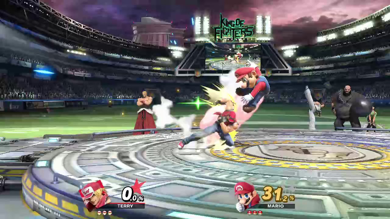 SSBU Terry Test Gameplay (King of Fighters Stadium) - YouTube