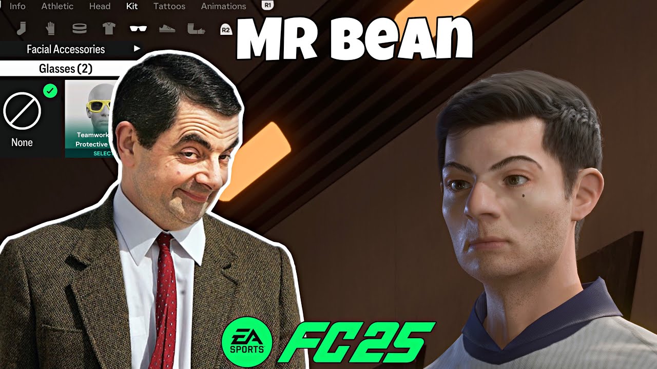 EA FC25 MR BEAN FACE - PRO CLUBS FACE TUTORIAL - LOOK ALIKE - YouTube