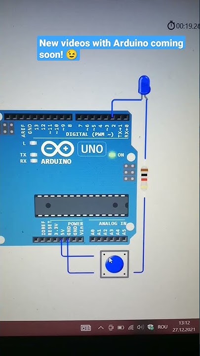 Arduino Uno - Wokwi - Pushbutton-controlled LED! 💡💻 - YouTube
