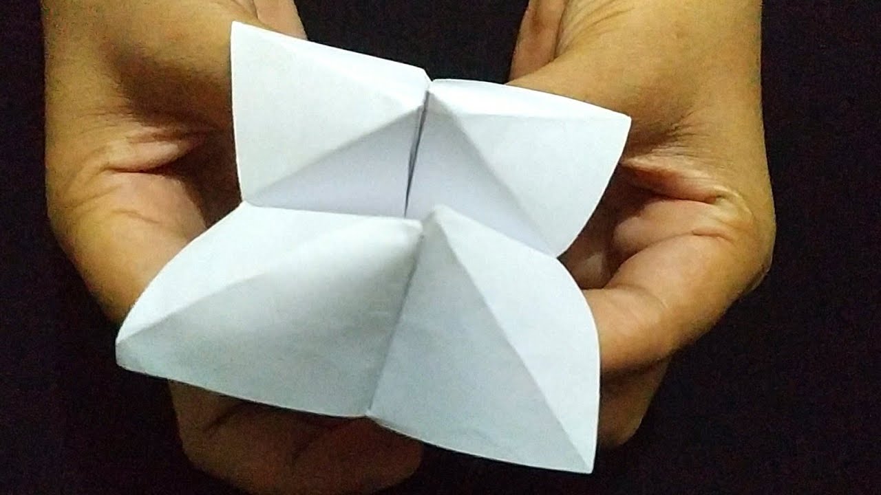 How To Make a Paper Fortune Teller - EASY Origami | AM Crafts #AMCrafts ...
