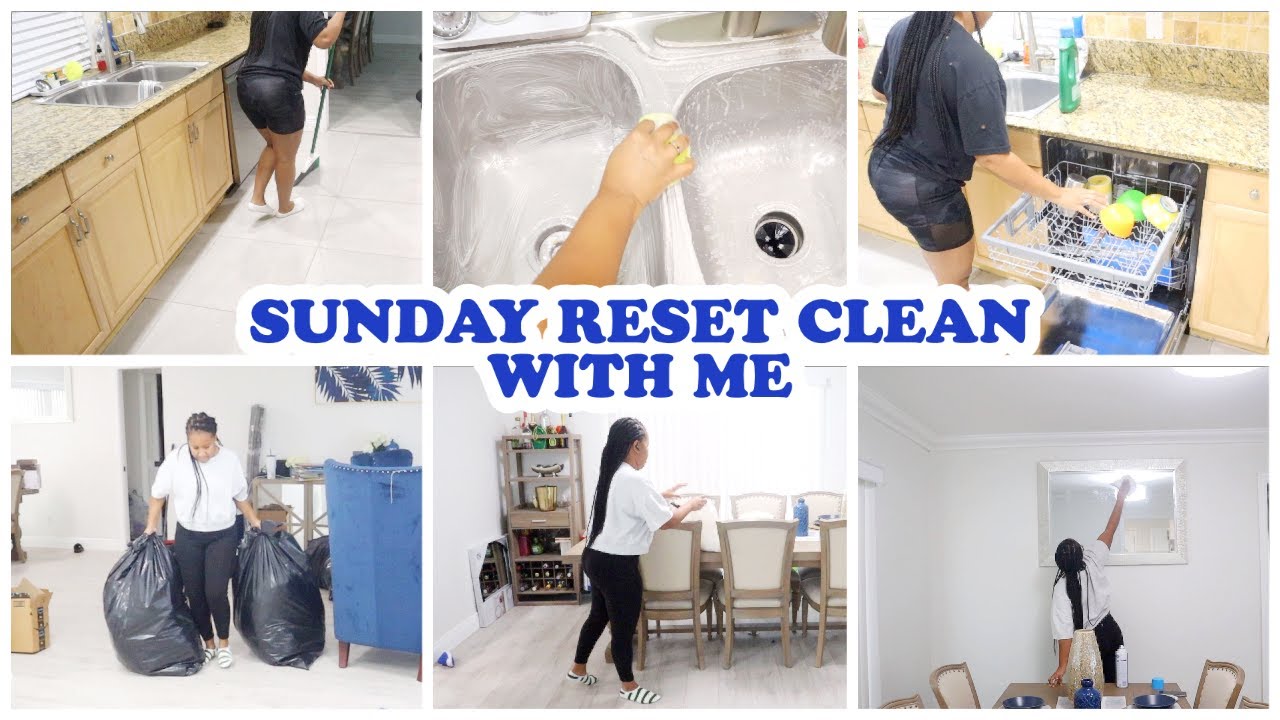 * NEW * SUNDAY RESET 🧽 CLEAN WITH ME | CLEANING MOTIVATION - YouTube