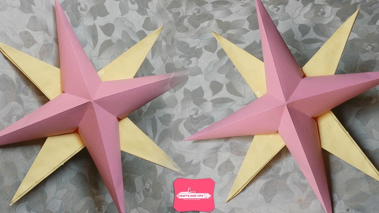 HOW TO MAKE STAR HAND MADE CRAFT | CRAFTS AND TIPS - YouTube