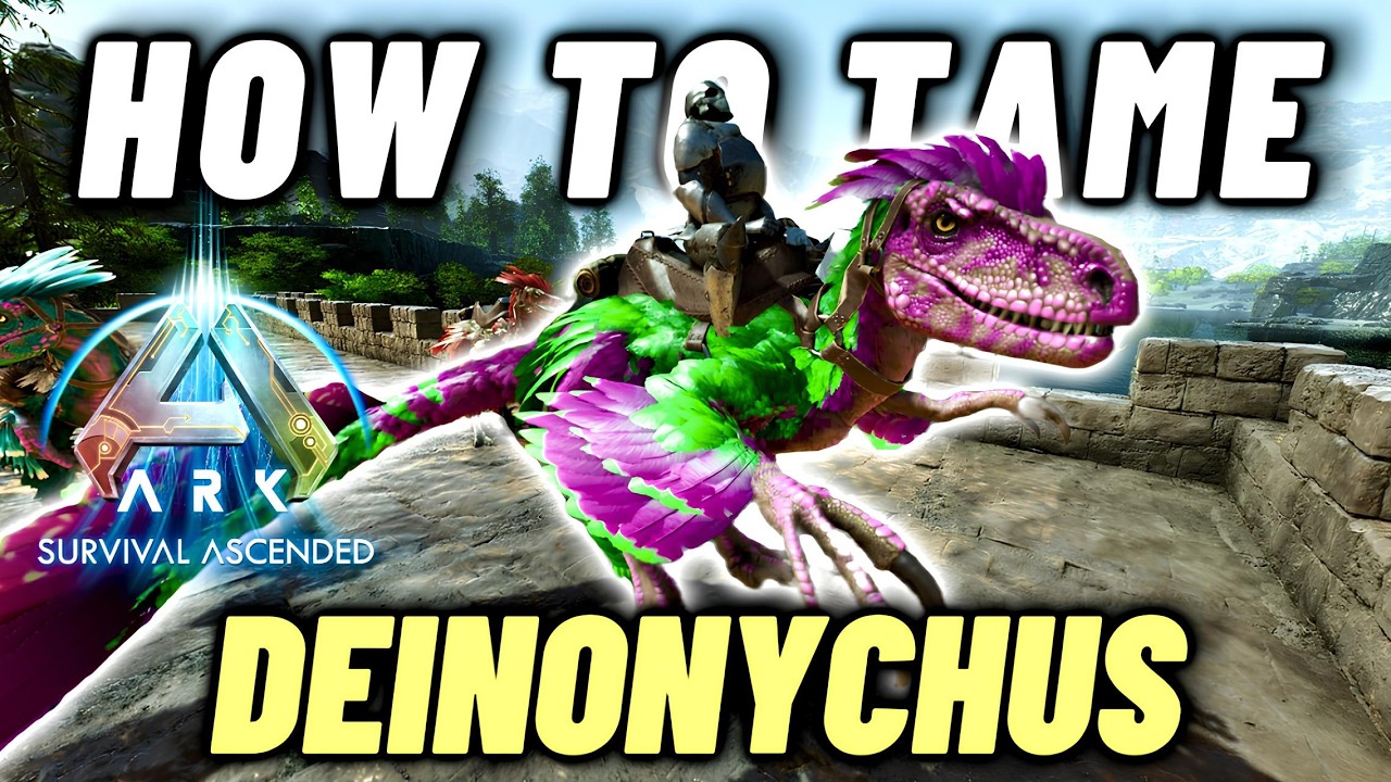 How To Tame A Deinonychus, Ark Survival Ascended Valguero Tame Guide ...