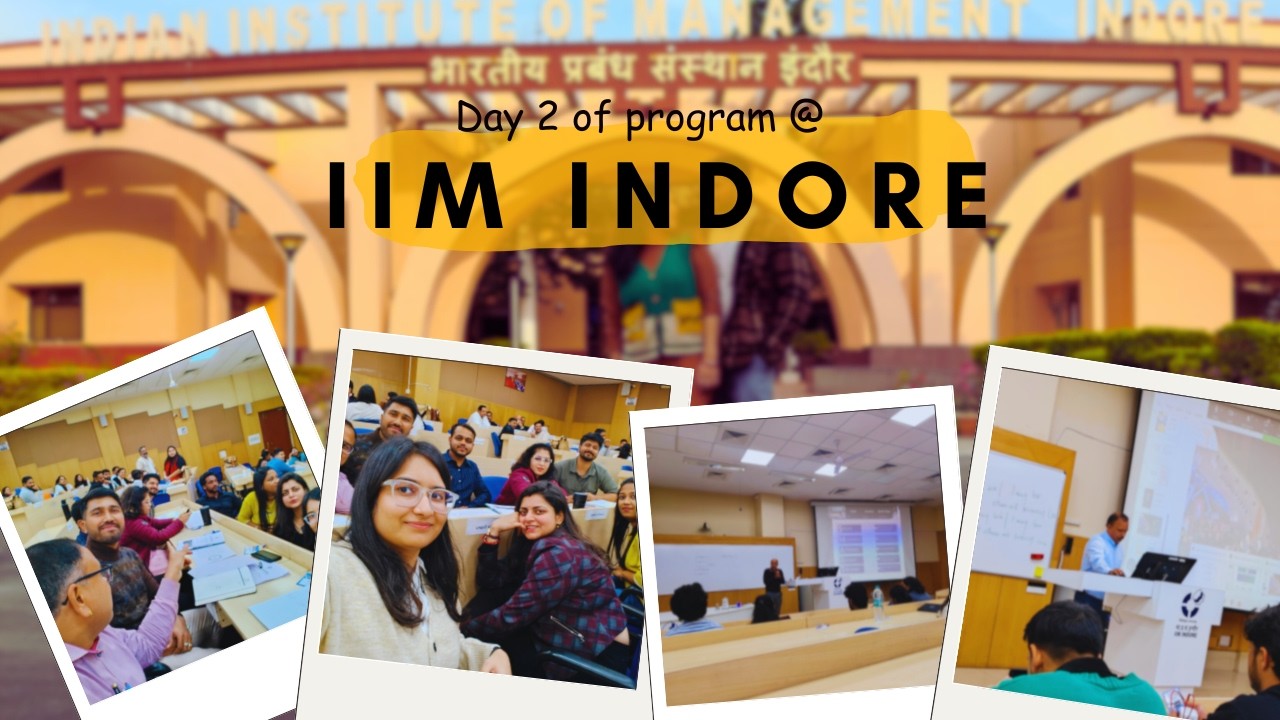 “Not Just Classes! IIM Indore Project Management Day 2 Vlog 🎥 ” # ...