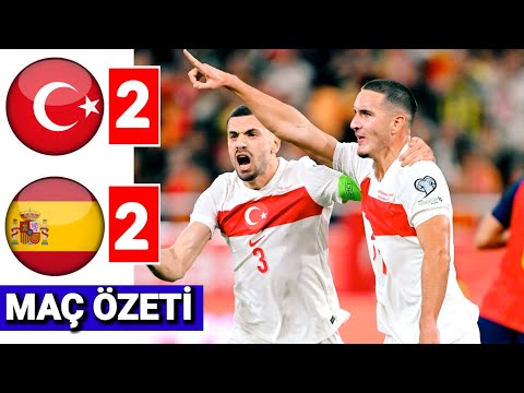 Türkiye - İspanya 2-2 Maç Özeti ve Goller |