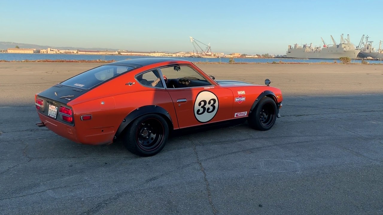 Datsun 240Z Racecar Driving Demo - YouTube