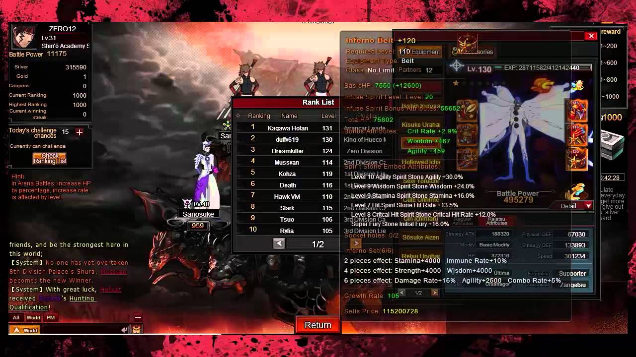 Bleach online The Powerful Kagawa Hotaru and Ultima aizen in accion ...