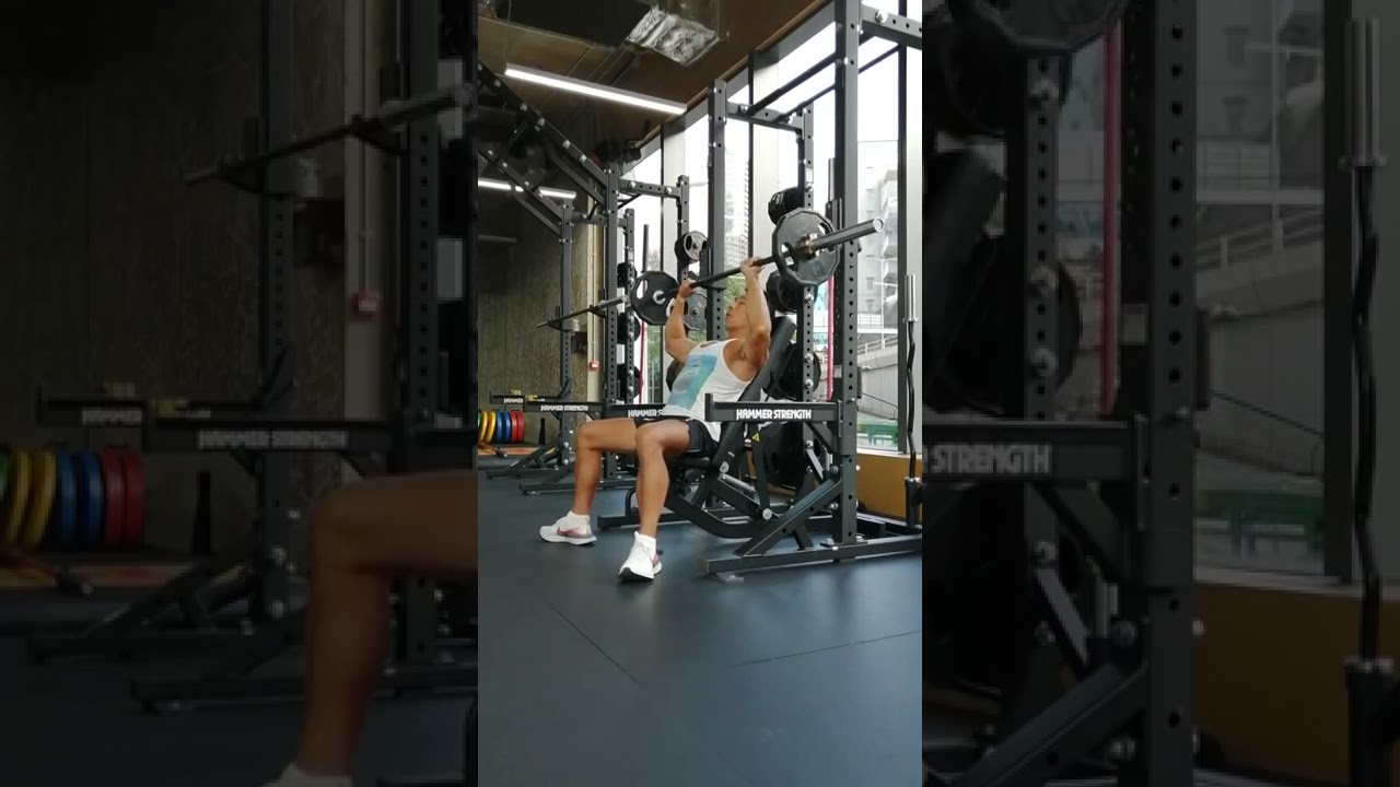 Seated Barbell Overhead Shoulder Press (1/2) - YouTube