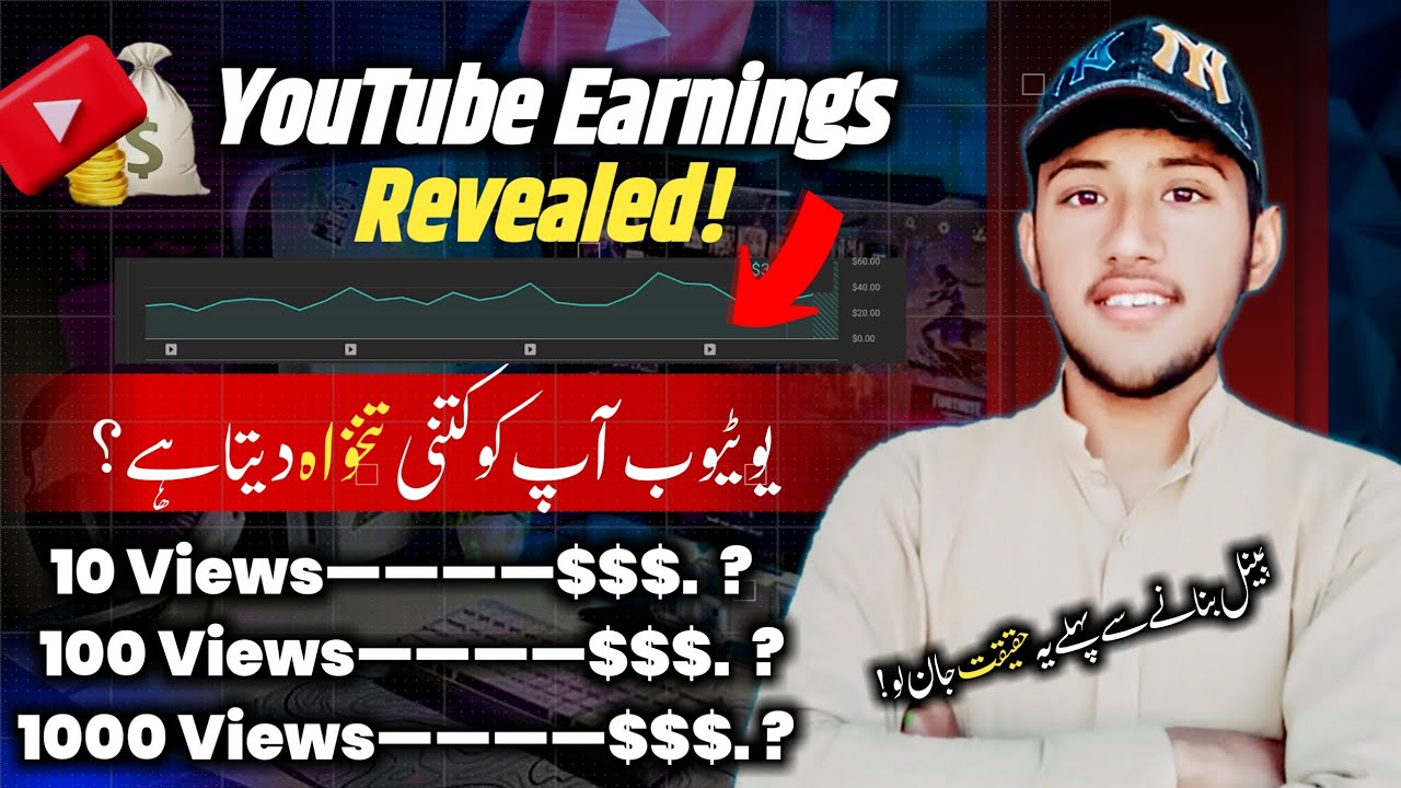 🤑 YouTube Earnings Revealed!| how much youtube pays for 1k views in ...