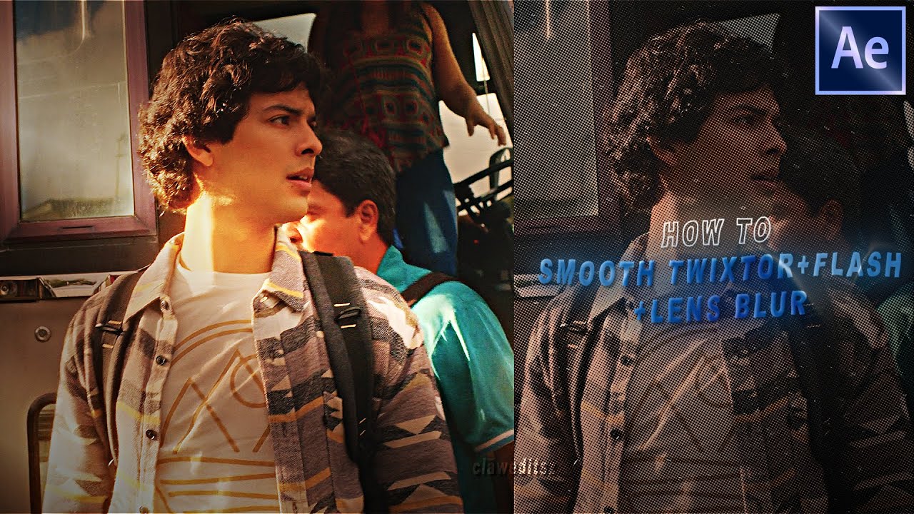 twixtor + flash + lens blur tutorial || after effects - YouTube