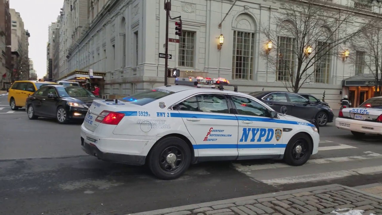 NYPD Hercules Squad Passing By On 5th Ave In Manhattan, New York - YouTube