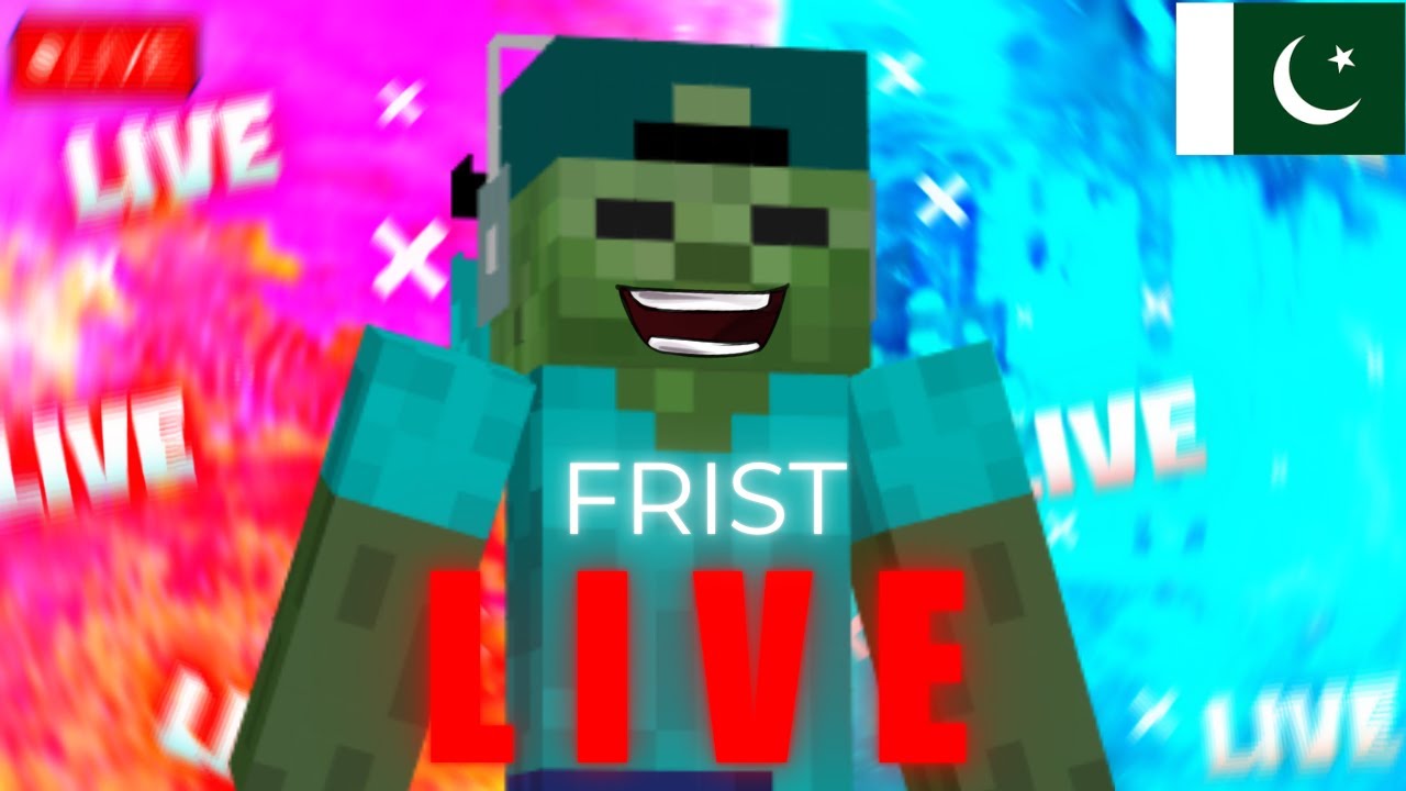 MY FRIST LIVE STREAM PLAYING MINECRAFT !! - YouTube