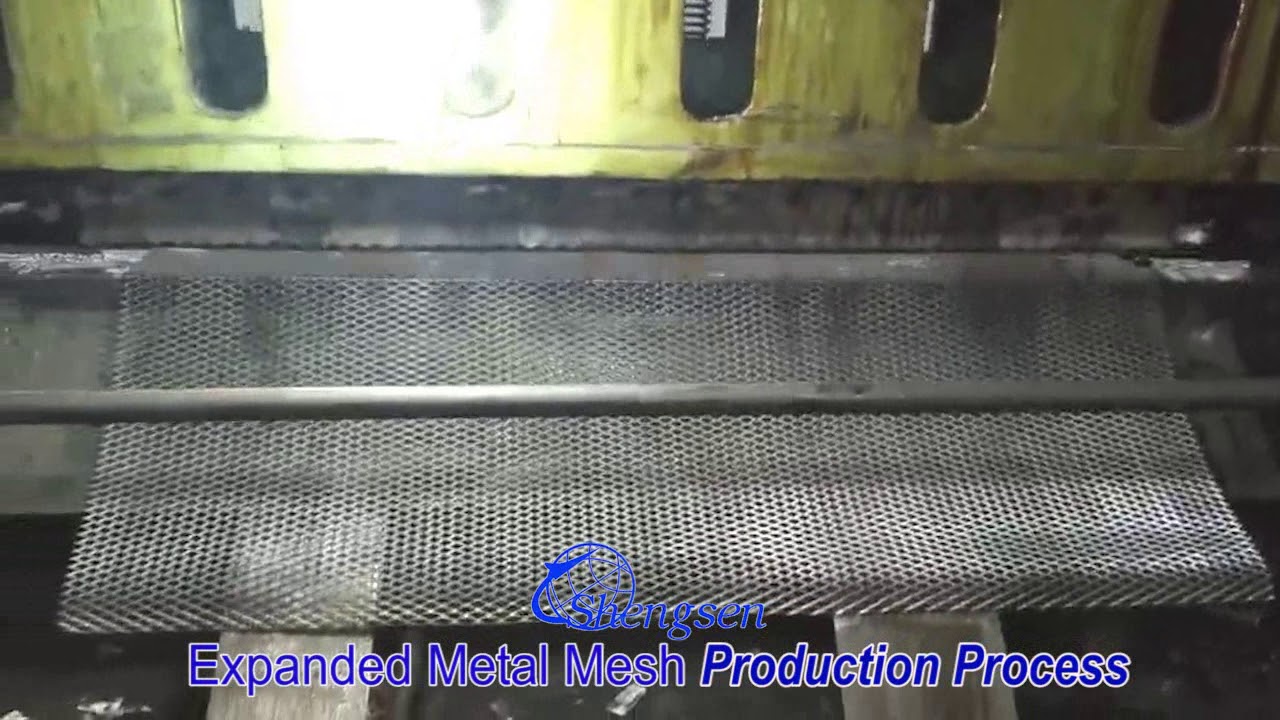 Stainless Steel Expanded Wire Mesh Production Process - YouTube