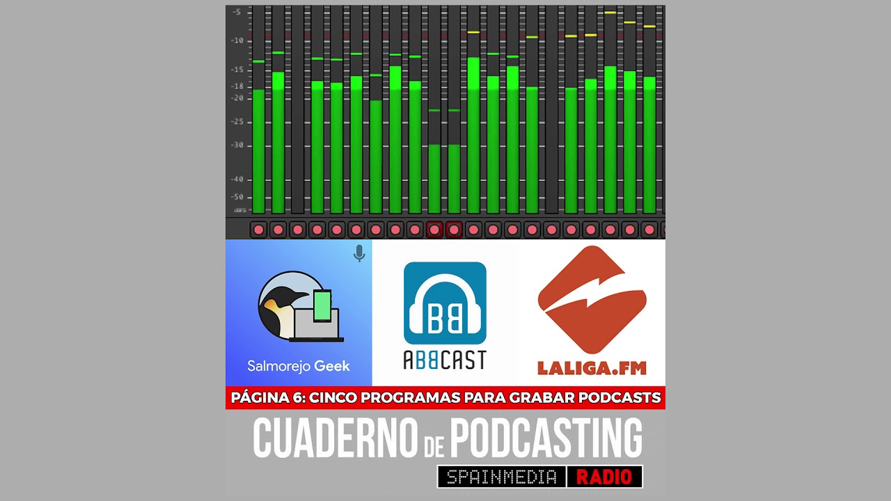 Página 6: Cinco programas para grabar podcasts. - YouTube