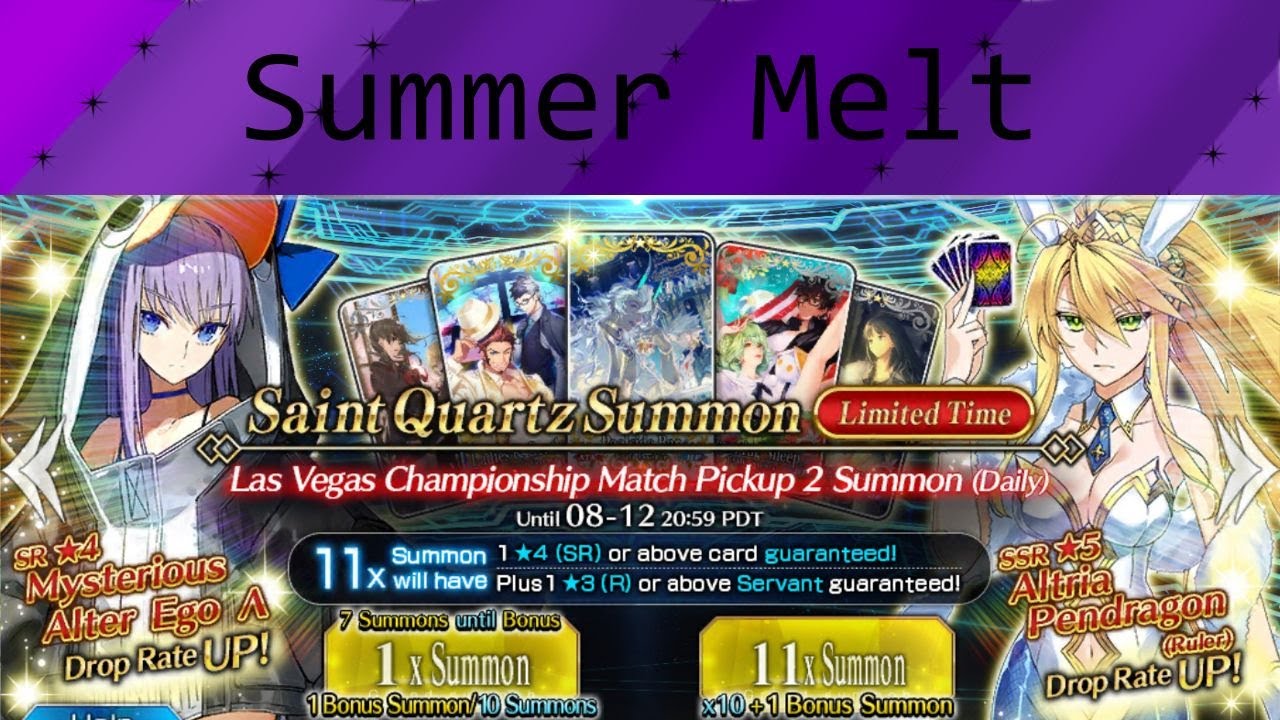 Fate Grand Order Summer Melt - YouTube