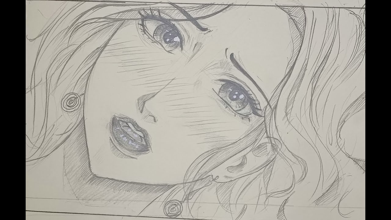 Easy Drawing Anime | How to draw Anime girl sad Face step by step - YouTube