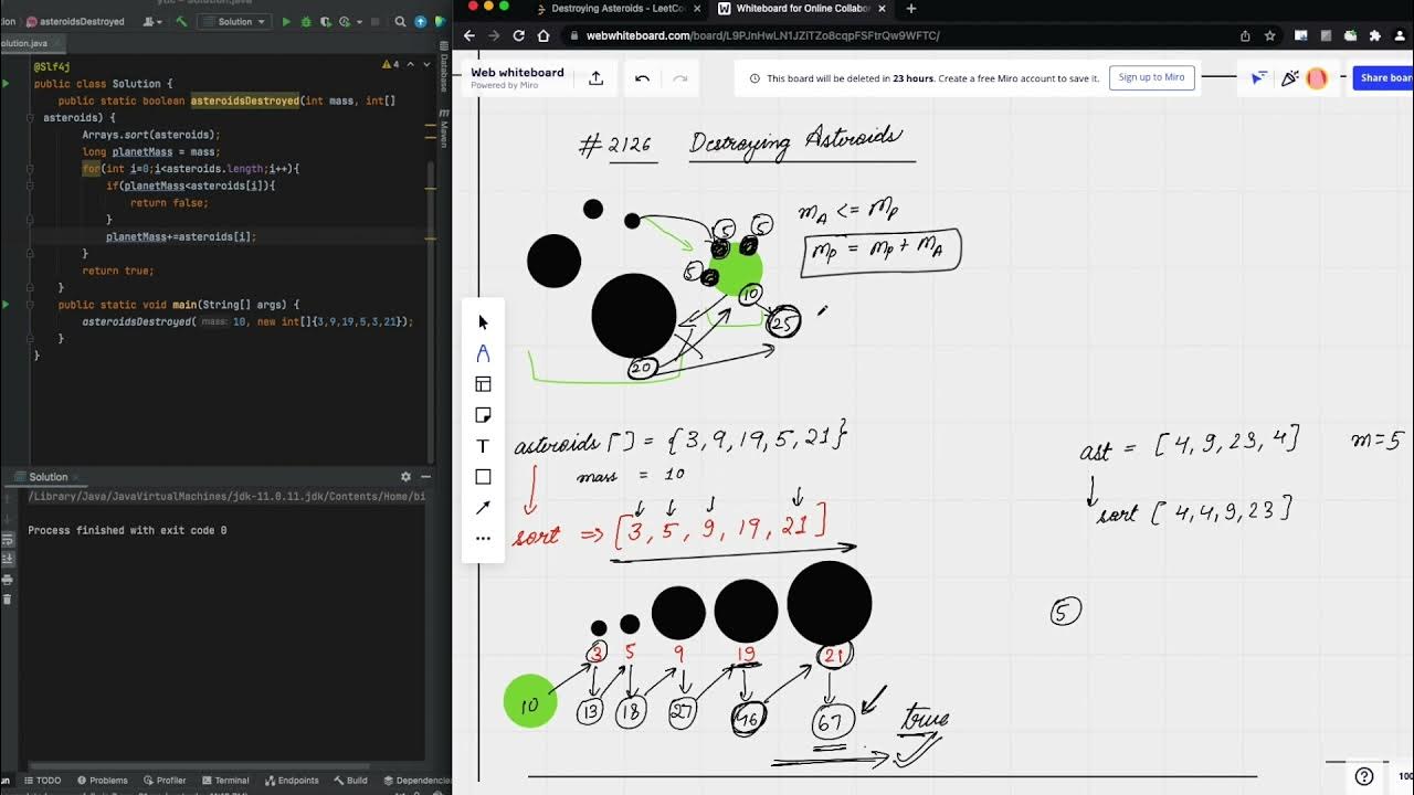 Leetcode Destroying Asteroids 🔥🔥🔥 - YouTube