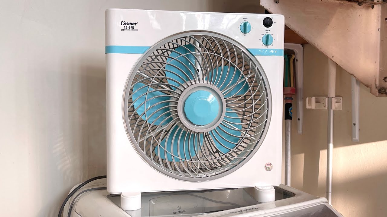 Cosmos 12” Box Fan - YouTube