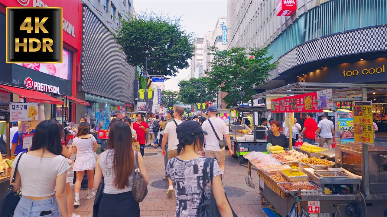 4K Seoul Sunny Day Walk - Myeongdong to Insadong on Sunday | Korea | 4K ...