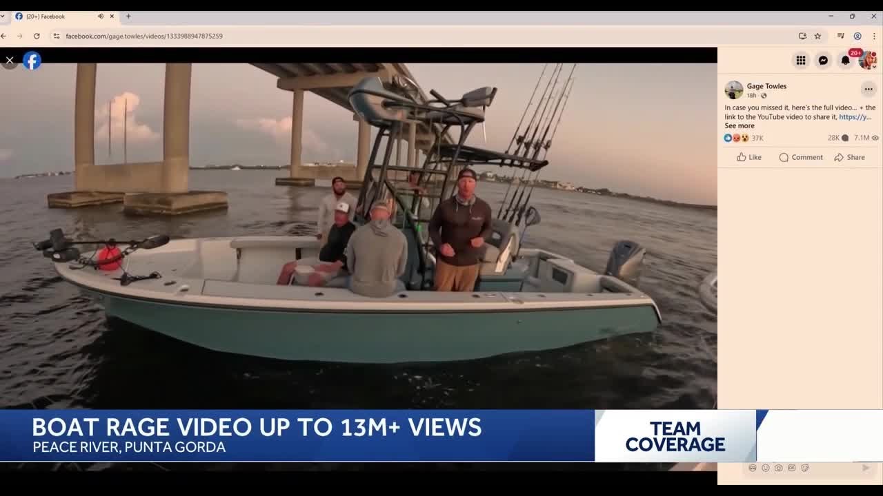 Boat rage video in Punta Gorda reaches over 13M views - YouTube