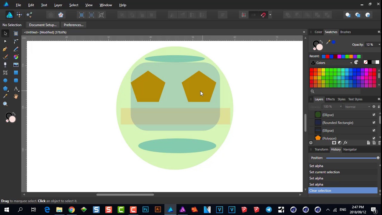 Affinity Designer - Clicking through Layers - YouTube
